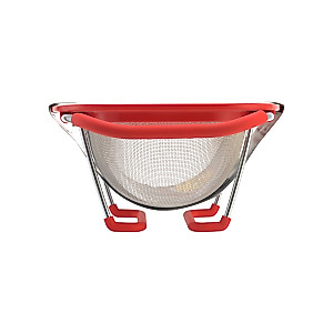 Farberware Professional Stainless Steel Expandable Over-The-Sink Colander/Strainer, Red
