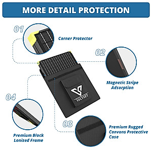 Voltset Foldable Solar Panel 100w 12 Volt Solar Panel Kit with MPPT Controller Folding Portabel Monocrystalline Solar Panel with Carry Bag for Camping, RV, Boat, Power Bank