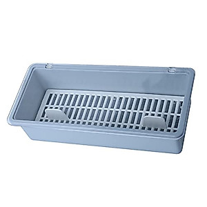 UPKOCH 4pcs box Holders Draining Silverware Flatware Holder Caddy Drainer Drainage and Drying Dish Drain Case Cutter for with Household Cutlery Drawer Decorative Rack Countertop