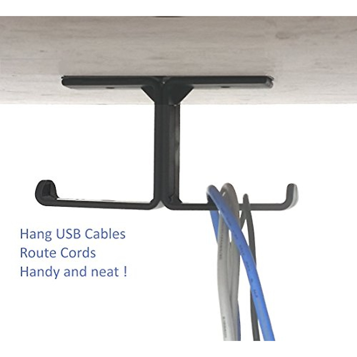 Stick On Under Desk Headphone Hook 2 PACK