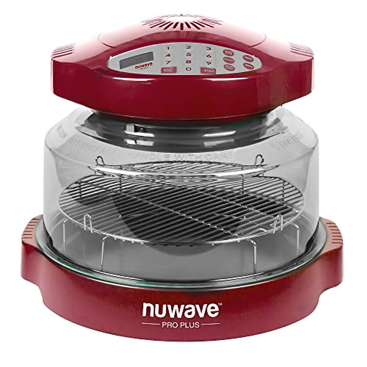 Nuwave (Renewed) Oven Pro Plus Countertop Convection Oven with Triple Combo Cooking Power, 100°F-350°F Temp Control in 1° Increments, Cinnamon