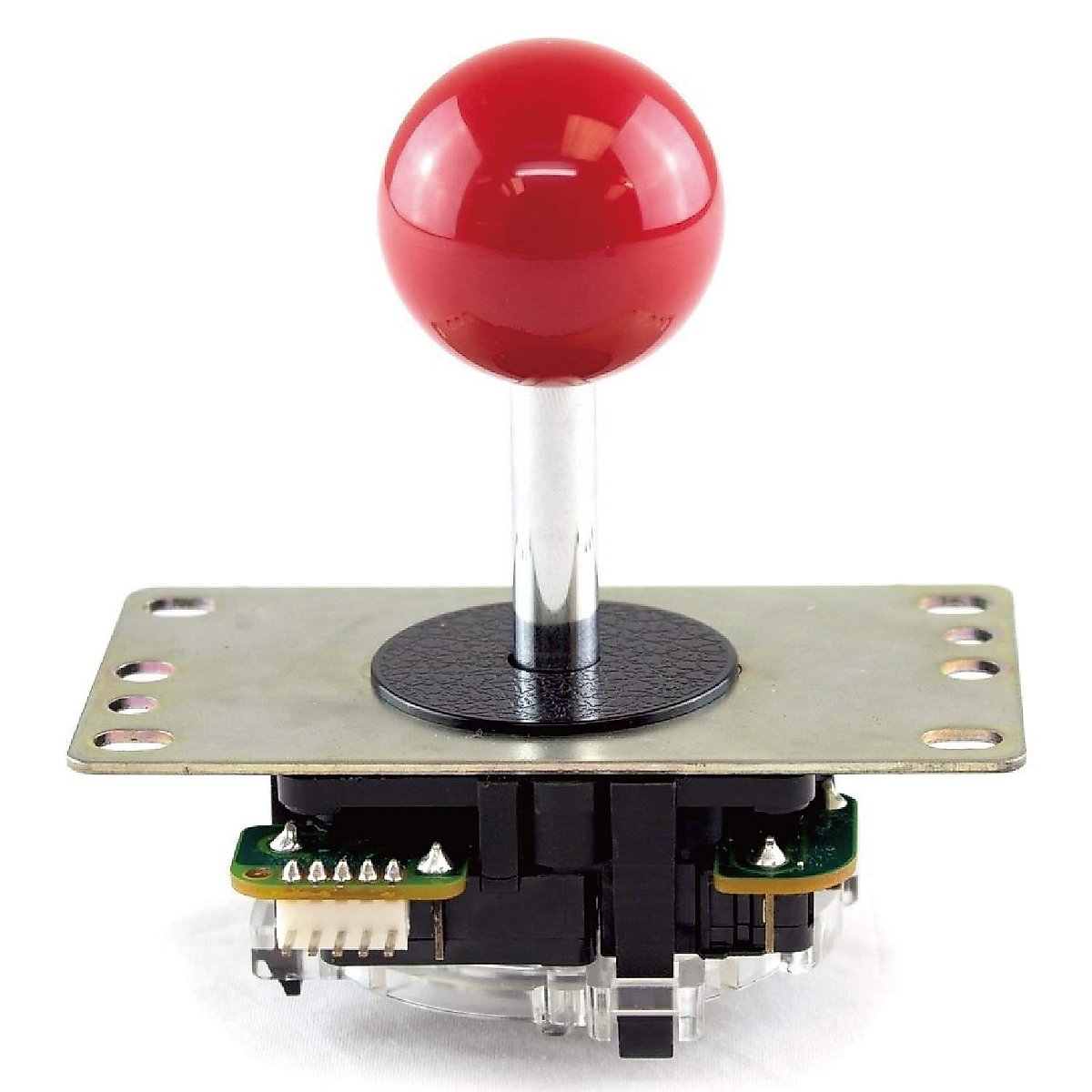 Sanwa GT-Y Octagonal Gate + SANWA JLF-TP-8YT Original Joystick Red - for Arcade Jamma Game 4 & 8 Way Adjustable, Compatible with Catz Mad SF4 Tournament Joystick (Red Ball Top) S@NWA