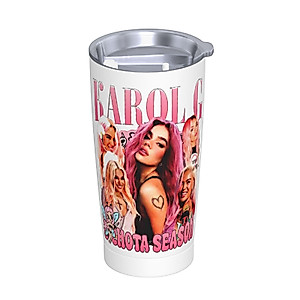 Kiserjens Stainless Steel Insulated Tumbler Vacuum Water Bottle Travel Cup Coffee Mug With Straw,Lid and Brush 20 oz