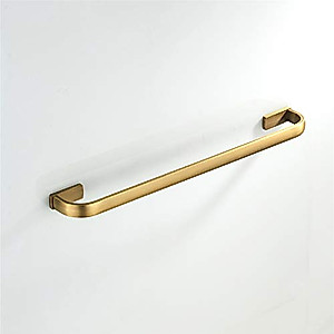 Flybath Towel Rail Bar Single Layer Brass Antique Holder Wall Mounted 57 cm / 22.44 inches, Brushed Bronze