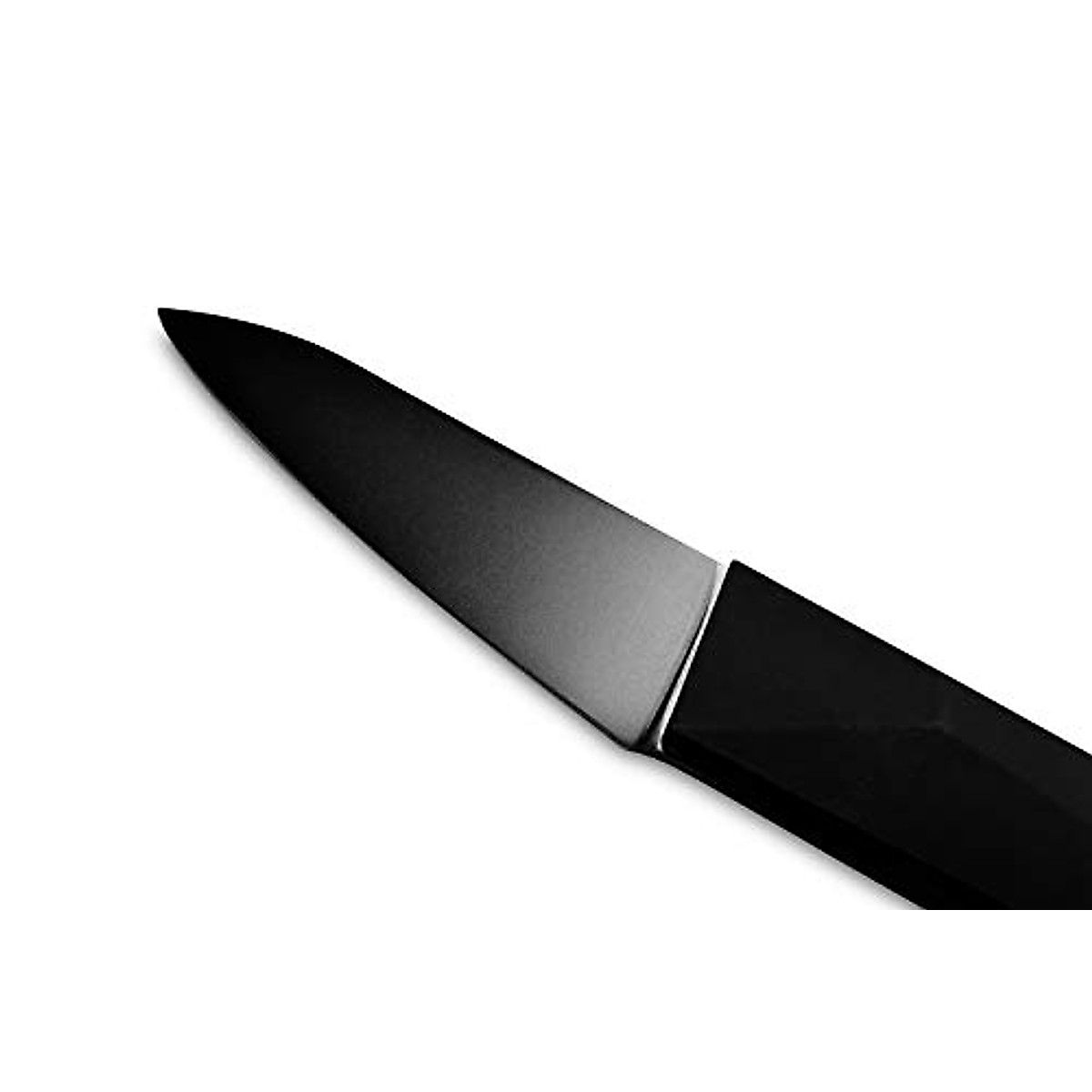 Seki Japan Via Kitchen Japanese Utility Paring Knife, Molybdenum Steel Fruit Knife, TPR & ABS Handle, 100 mm (3.9 in)