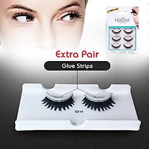 False Eyelashes Natural Face Eye Lashes - Self Adhesive Eyelash Strip - Pre Glued Falsies Eyelashes