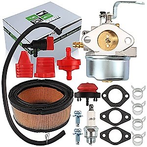 partszen 632689 640269 Carburetor with Spark Plug Fuel Filter Carb for Tecumseh 640260 640260A 640260B with Gasket Fits HM80 HM85 HM90 HM100 LH318XA LH358XA Engine Snow Blower