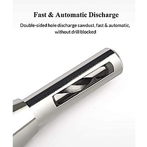 QWORK VIX Bits Self Centering Clic Change Door Hinge Drill Bit Set High-Speed Steel, 5/64", 7/64", 9/64", 11/65", 5mm, 13/64", 1/4"(Black)