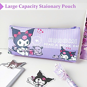 Koiswim School Supplies Set, Cute Stationery Set, Back to School Gift for Kids Including Spiral Journal Notebook, Black Rollerball Pens, Pencil Cse, Stickers