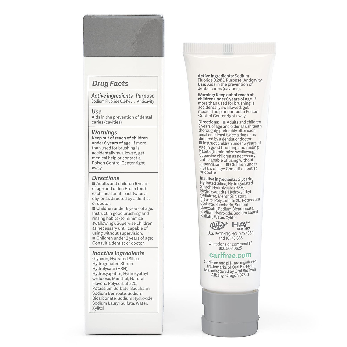 CariFree Gel 1100 and Maintenance Rinse Mint Bundle, Hydroxyapatite Toothpaste | Fluoride Mouthwash| Neutralizes pH | Freshens Breath and Moistens Mouth | Dentist Recommended