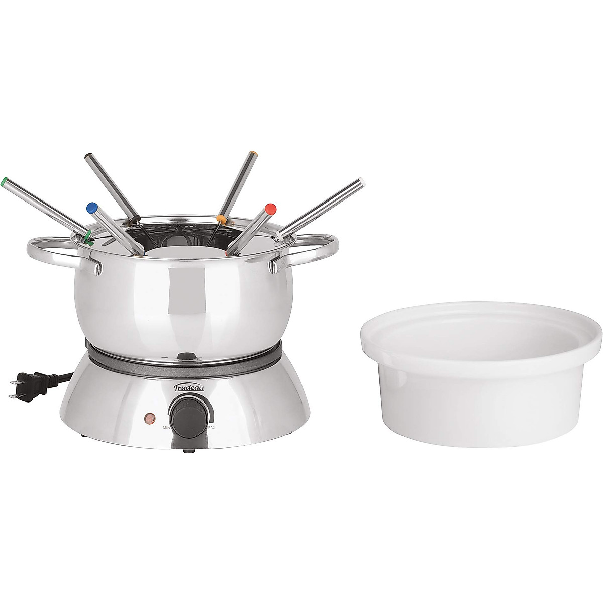 Trudeau Alto 3-in-1 Electric Fondue Set, 81 Ounce, Silver