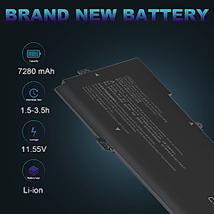 YB06XL 928427-271 Laptop Battery for HP Spectre x360 Convertible 15-CH 15-CH0XX 15-CH000TX 15-CH002TX 15-CH011DX 15-CH010TX 15-CH012TX 15t-CH000 Series HSTNN-DB8H HSTNN-DB8V TPN-Q200 YB06084XL