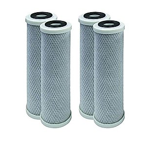 CFS – 4 Pack Carbon Block Water Filter Cartridges Compatible with SpectraPure R.O. Filter Models – Remove Bad Taste & Odor – Whole House Replacement Filter Cartridge – 1 Micron
