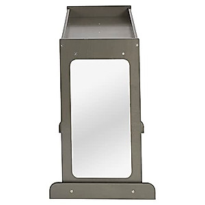 ECR4Kids Streamline Toddler Dress-Up Island, Costume Organizer, Grey Wash