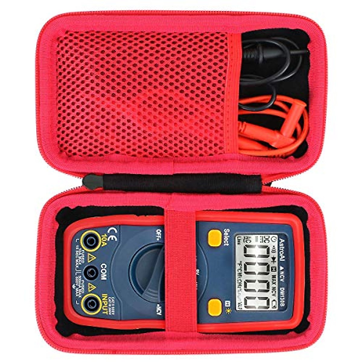 Aenllosi Hard Carrying Case Compatible with AstroAI Digital Multimeter Voltage Tester 1.5v/9v/12v Auto-Ranging 4000 Counts TRMS Voltmeter(only case)