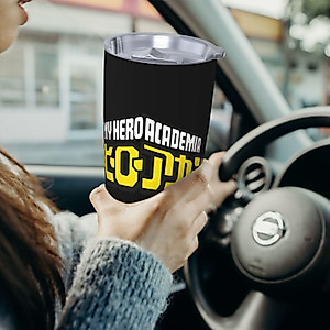 JIESAJ Anime My Hero Academia Insulated Tumbler 20oz Drinking Cup For Mans Womens Insulated Tumbler