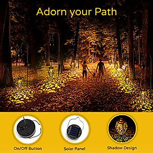 Solis Plus Outdoor Hanging Solar Light with Shepherd's Hook Included-Hanging Solar Lighting for Garden 8mm LED Solar Décor – Elegant Olive-Shaped Hanging Solar Lights Outdoor – Renewable Energy Source