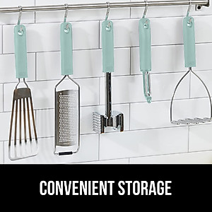 Gorilla Grip Swivel Vegetable Peeler, Sharp Stainless Steel Blades, Comfortable Handle, Dishwasher Safe, Kitchen Food Peelers, Easy Peeling, Peel Vegetables, Apple, Potato, Safe Blade Guard, Mint