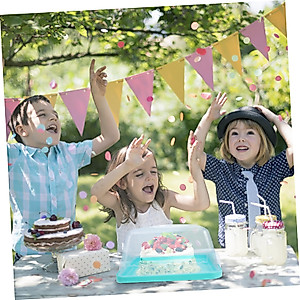 VICASKY Round Cake Carrier Two Sided Cake Holder Cake Carrier, Cake Stand with Lid and Handle, Cake Holder Storage