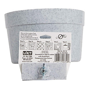 Lixit Quick Lock Removable Dog Kennel Bowls for Wire and Soft Sided Crates (40oz Wire Crate, Granite)