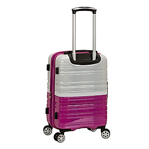 Rockland Melbourne Hardside Expandable Spinner Wheel Luggage, Two Tone White, 2-Piece Set (20/28)
