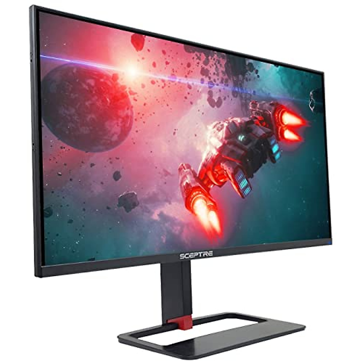 Sceptre 32 inch QHD IPS Monitor HDR400 2560x1440 DisplayPort up to 144Hz 1ms 120% sRGB Height Adjustable, Build-in Speakers Gunmetal Black (E325B-QPN168)