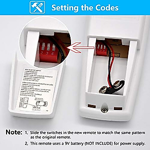 HD6 Replacement for Hampton Bay Hunter Ceiling Fan Remote Control, w/Reverse Light Dimmer 3-Speed Wall Mount, Replace UC7078T CHQ8BT7078T CHQ7078T L3HMAY97FANHD L3H2003FANHD Fan-HD(Remote Only)