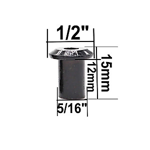 binifiMux 10-Pack M6x55mm Black Socket Cap Screws Barrel Nuts Kit