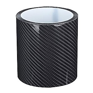 Protective Film for Cars, Carbon Fiber Protective Film Car Door Edge Guard Anti-Scratch Sticker Black(10CM*3M)