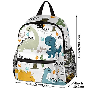 OSAM SPACE Cute Dinosaur Backpack for Boy Mini Backpack, Small Backpack 12 Inche for Kids,Toddler Backpack