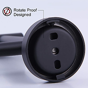 BEIGEEWY Double Bath Towel Bar 24-Inch Stainless Steel Towel Holder Modern Bathroom Accessories Wall Mounted, Matte Black