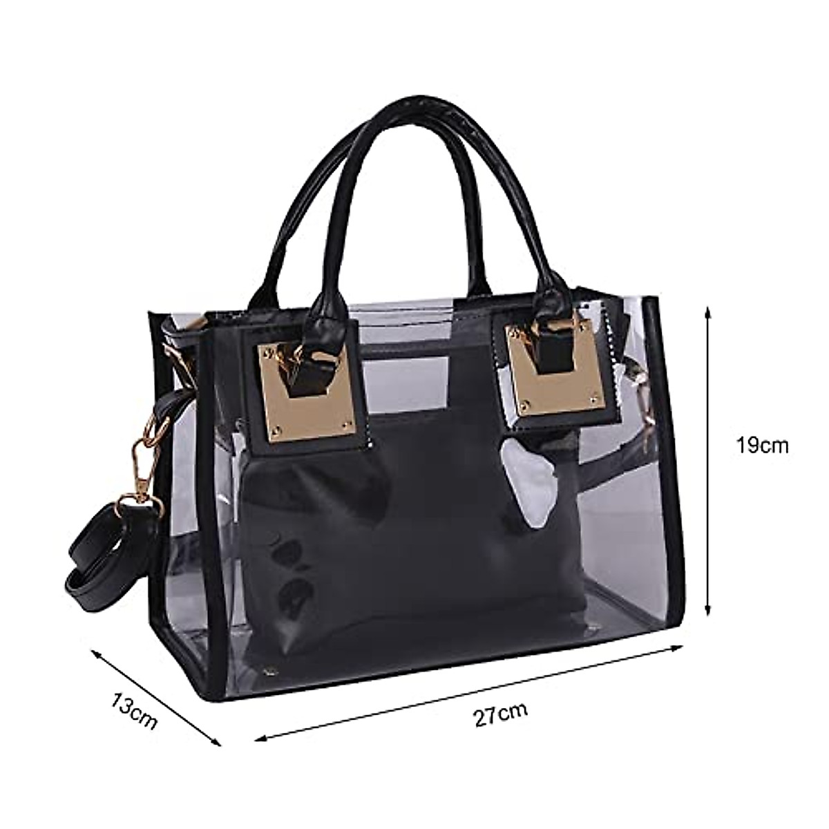 sikiwind Transparent PVC Shoulder Crossbody Bags Women Handbag Fashion Jelly Clear Beach Shopping Tote Female Travel Clutch