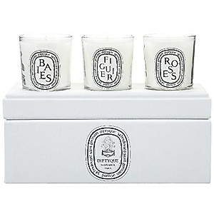 Diptyque Votive Candle Trio-Baies, Figuier, Roses-3 ct.