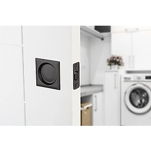 Kwikset 334SQT-11P Passage Pocket Door Locks, Venetian Bronze