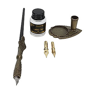 VADUMA Handcrafted Calligraphy Pen Set Fountain Dip Pen Vintage Pen Set English Calligraphy Pen Set Pens Set for Beginners