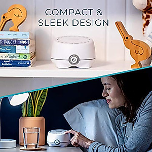 Yogasleep Whish White Noise Sound Machine, 16 Natural & Soothing Sounds, Volume Control for Baby & Adults, Get Office Privacy, Concentration, Sleep Aid, Compact for Easy Travel, Essentials for Nursery