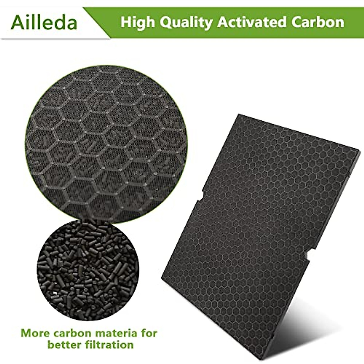 116130 Filter H Replacement for Winix 5500-2 Air Purifier and Models AM80, 2 Premium H13 True HEPA and 2 Activated Carbon Filters