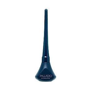 Palladio Liquid Eyeliner, Highly Pigmented and Waterproof Eyeliner, For Intense Eye Definition, Smear-proof Eyeliner Liquid, Includes Easy Grip Wand and Felt Tip Eyeliner Applicator, Aquamarine