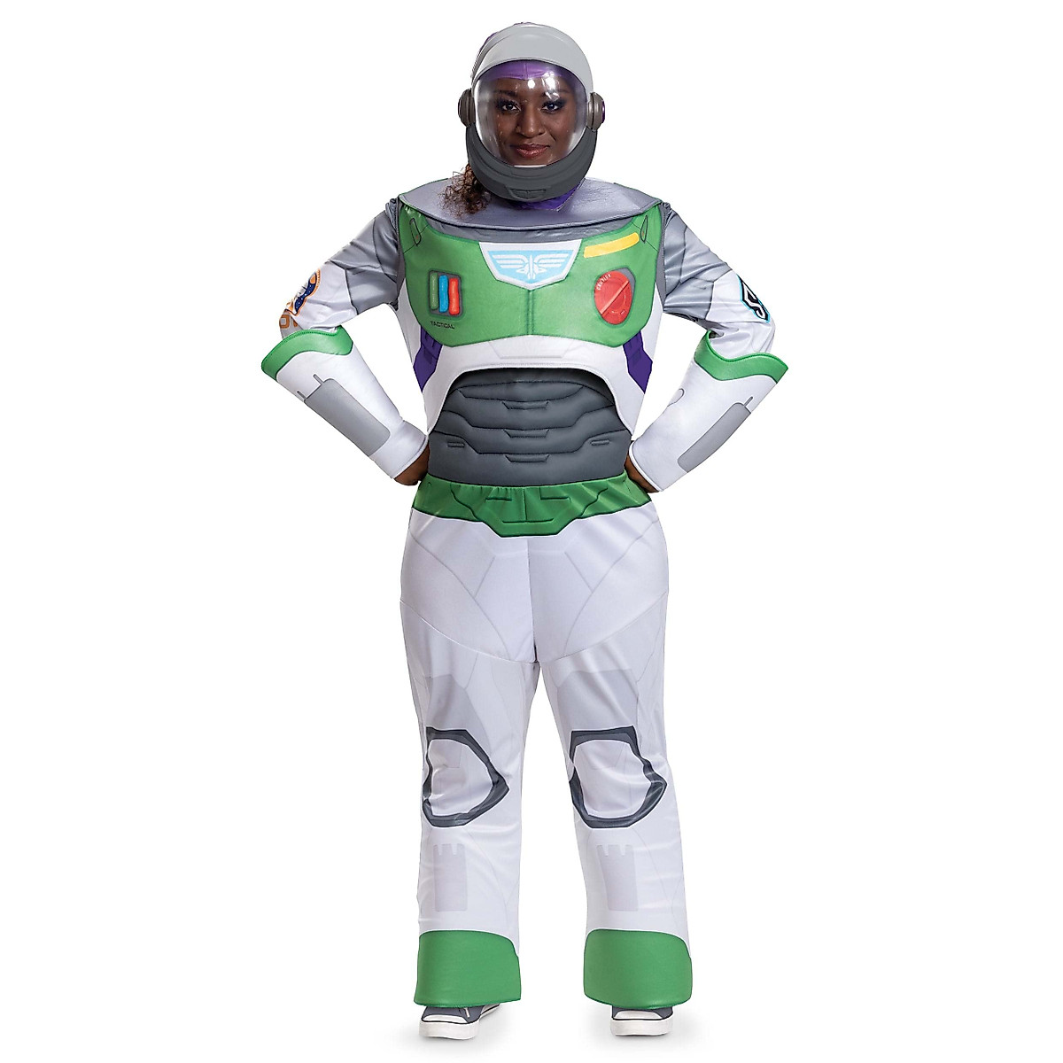 Disguise mens Disney Pixar Lightyear Buzz Space Ranger Costume, Official Disney Lightyear Outfit Adult Sized Costumes, As Shown, Men s Size Large 42-46 US
