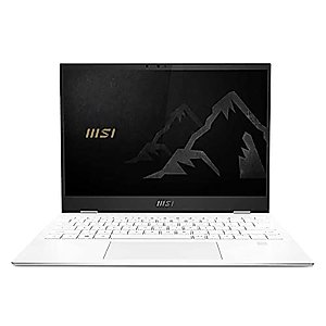 MSI Summit E13 Flip Evo Professional Laptop: 13" IPS-Level Touch Screen, Intel core i7-1185G7, Iris Xe, 16GB RAM, 512GB NVMe SSD, Win10 Home, Pure White (A11MT-022)