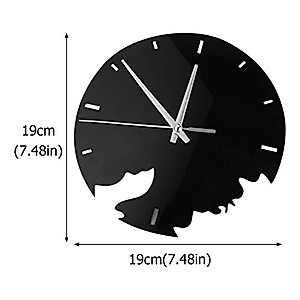 IMIKEYA Wall Clock 3D Bats Wall Decoration Realistic Scary Bat Wall Decal Sticker Decor for Bathroom Bedroom