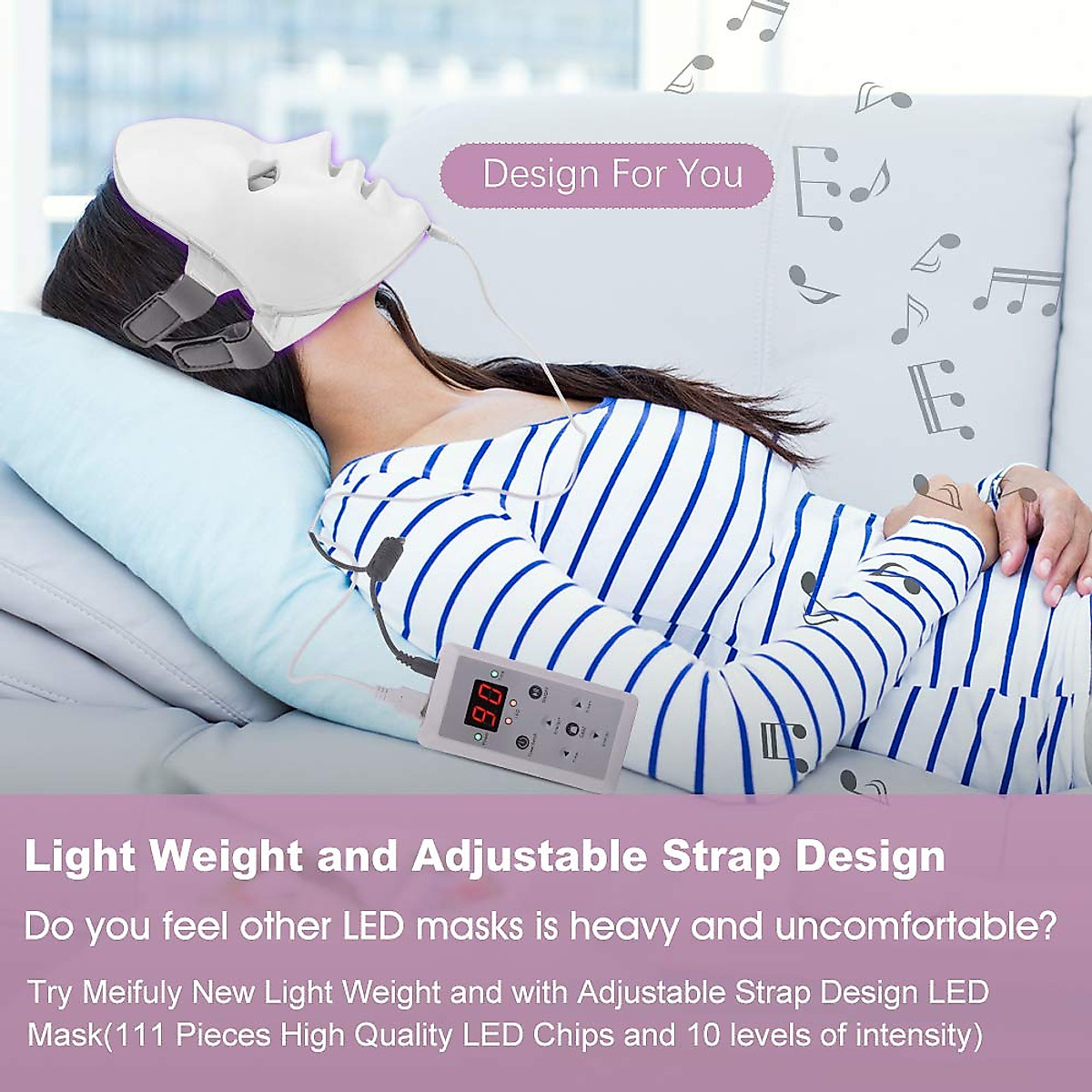 7 Colors Light Mask, Home Light T herapy Facial Mask (7 Colors)