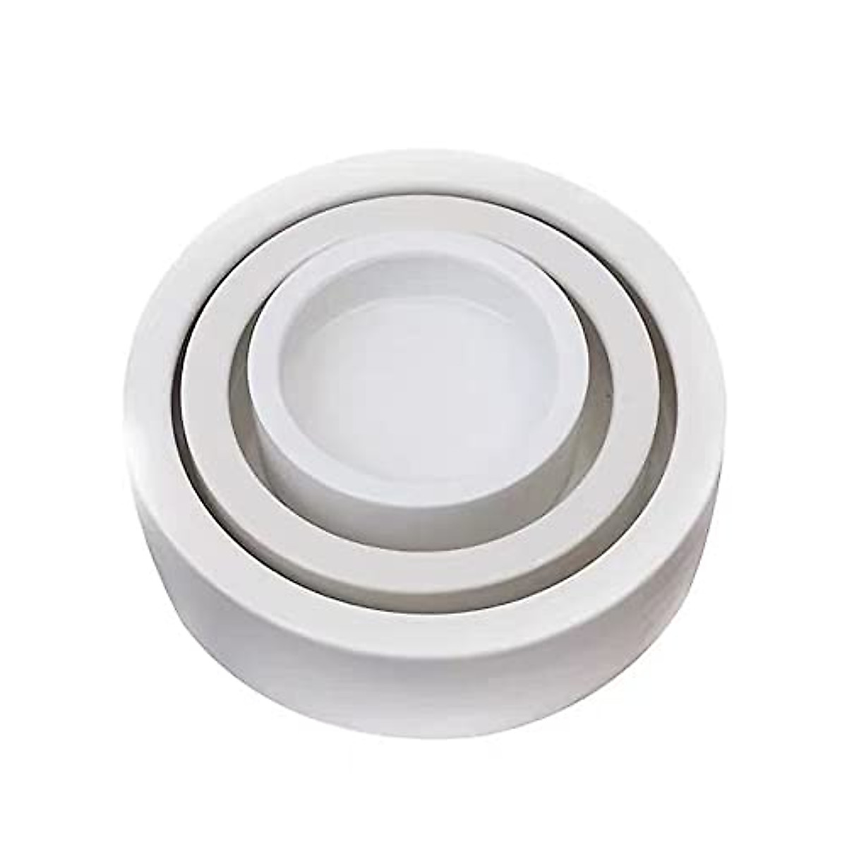 Reptile Food Water Bowl, 2 pcs Ceramics Worm Dish ,Anti-Escape Reptile Water Feeder ,Mealworm Bowl for Lizard Gecko Bearded Dragon, (S,M,L) (Large)