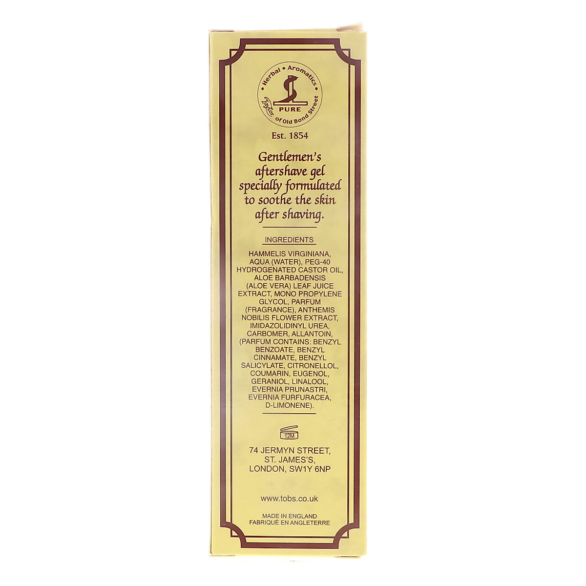 Aftershave Gel Sandalwood, 75ml - Taylor of Old Bond Street