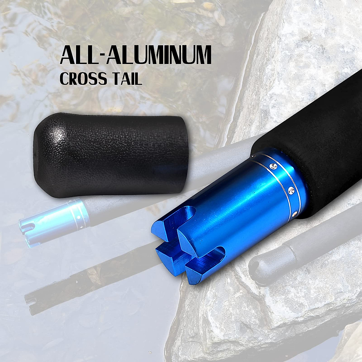 Fiblink Jigging Spinning Rod 1-Piece Saltwater Fishing Jigging Jig Rod (50-80lb,6-Feet,Heavy)