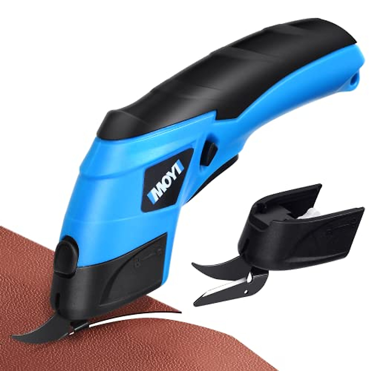 Ideashop Electric Scissors, 3.6V Cordless Electric Scissors, Electric Fabric Scissors with Replacement Cutting Blade, Rechargeable Electric Box Cutter for Cardboard, Craft, Fabric, Carpet, Leather