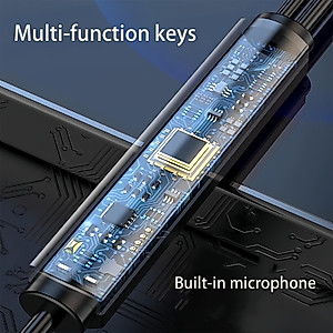 Earbuds Wired with Microphone 5 Pack, wired earbuds for school, Earphones with Powerful Heavy Bass Stereo, Noise Isolating, Ear Buds Compatible with Android, iPhone, iPod, iPad, and Most 3.5mm Jack