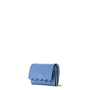 Kate Spade Gemma Wallet On Chain Leather Crossbody Bag Purse Handbag (Fresh Blueberry)