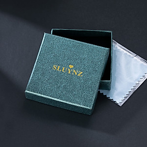 SLUYNZ 925 Sterling Silver Flower Dangle Earrings for Women CZ Wedding Earrings Crawler Earrings Wrap Earrings Elegant Bridal Earrings(B-Rose Gold)