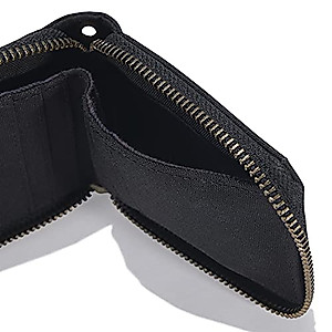 Carhartt Men's Casual Canvas Zip, Durable Zippered Wallets, Black, One Size